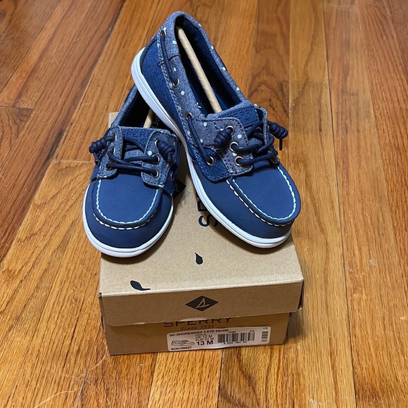 Sperry | Shoes | Sperry Kids Shoresider Eye Denim Boat Shoe | Poshmark